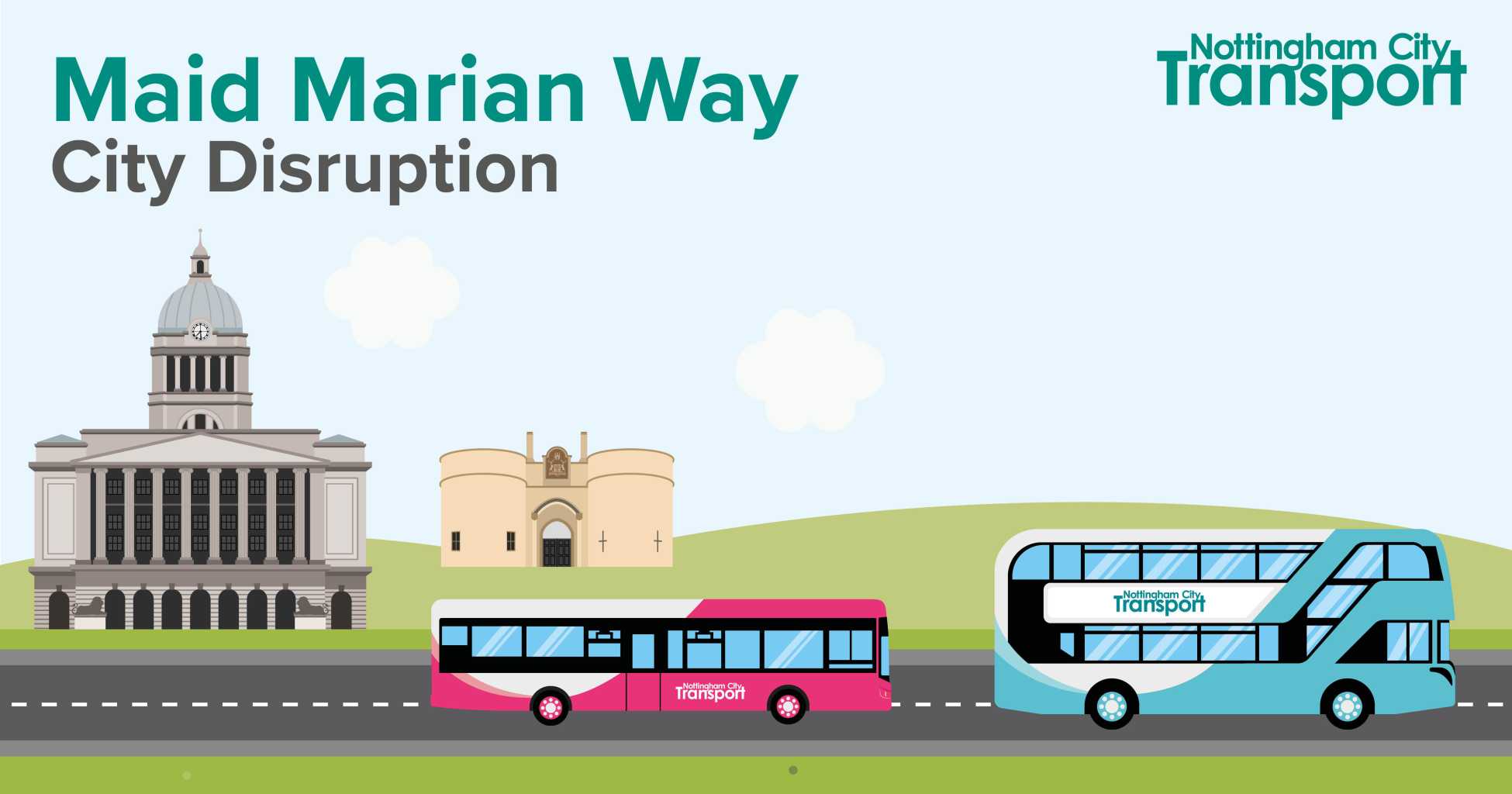 Maid Marian Way Overnight Works - Nottingham City Transport