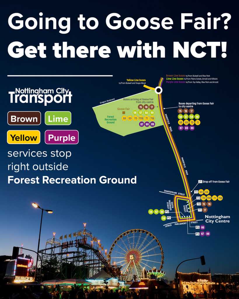 Buses to Goose Fair - Nottingham City Transport